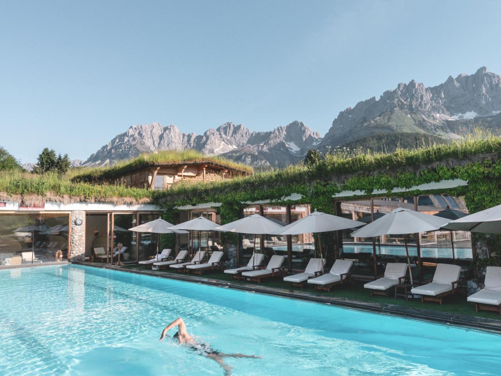Bio- and Wellnessresort Stanglwirt, in Going am Wilden Kaiser, Austria ...