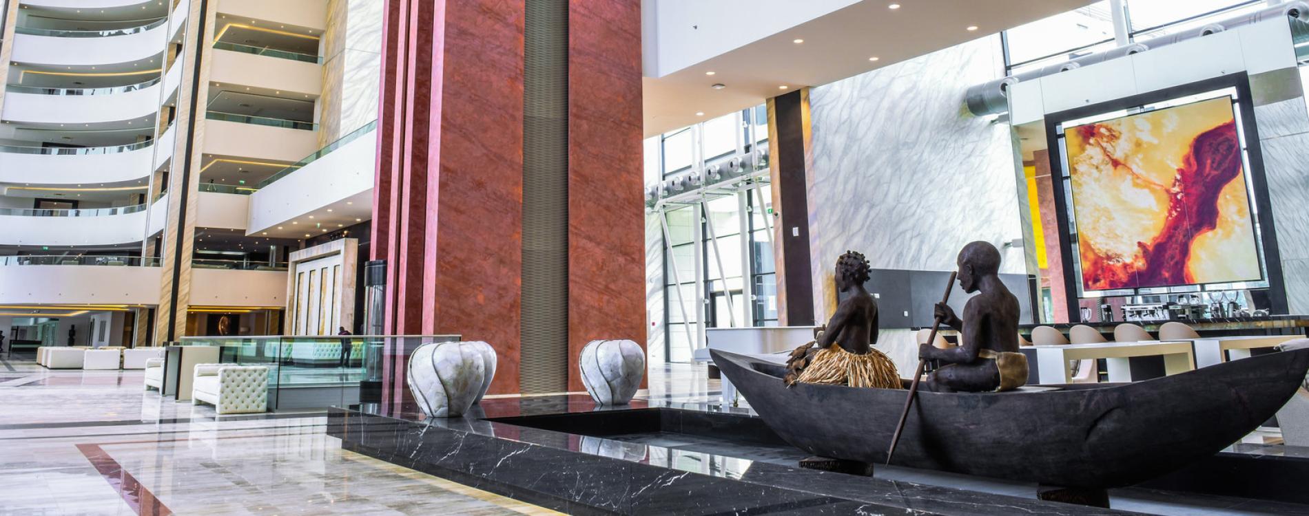 Grand Hotel Djibloho, in Ciudad de la Paz, Equatorial Guinea ...